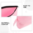 REOFLYUP 6Pcs Pink Canvas Pouches with Zipper Multi Purpose Travel ...