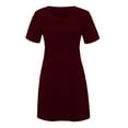 Ruziyoog Spring Dresses For Women Fashion Women Casual Short Sleeve O