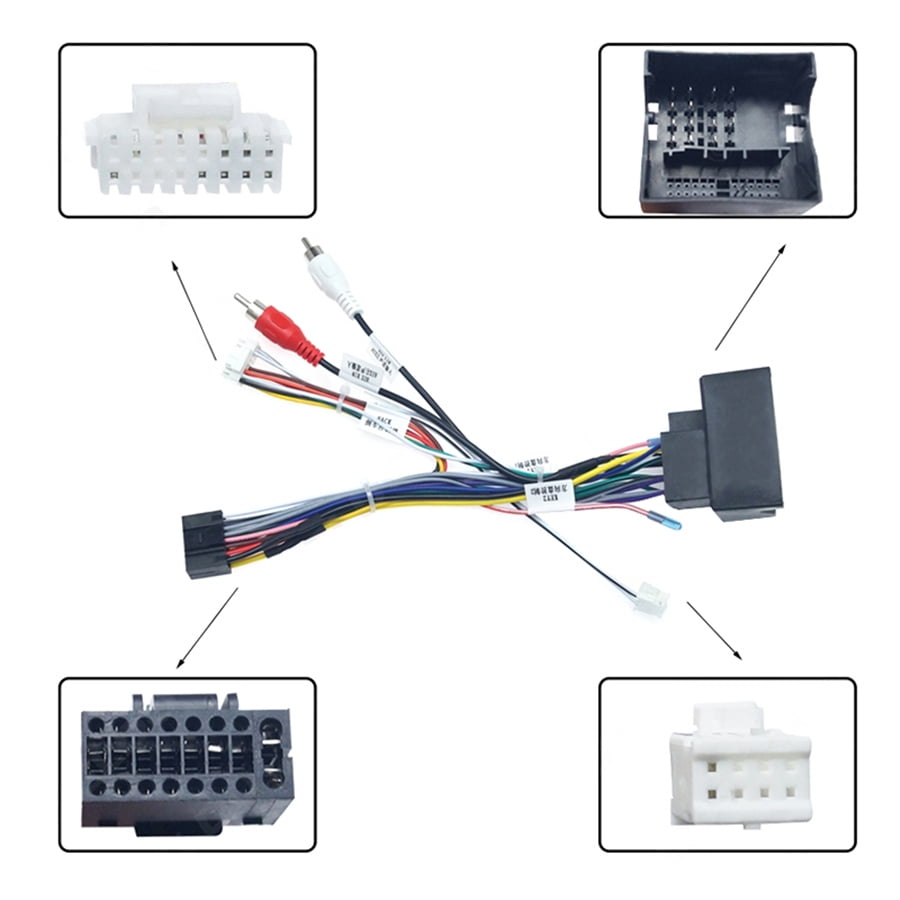Furulu Stereo 16 Pin Android Power Cable Wiring Harness Canbus Box For BMW X1 E90 - Walmart.com