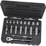 BOSTITCH BTMT72286 21-Piece 3/8-Inch Pass Thru Socket Set - Walmart.com