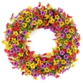 Artificial Flowers Garland Ivy 4 Pack 5.9 Ft A-red Purple Yellow Use ...
