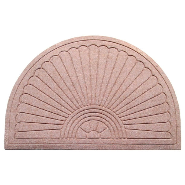 A1HC Sunburst Half -Round 24" X 36" Eco-Poly Indoor/Outdoor Mat ...