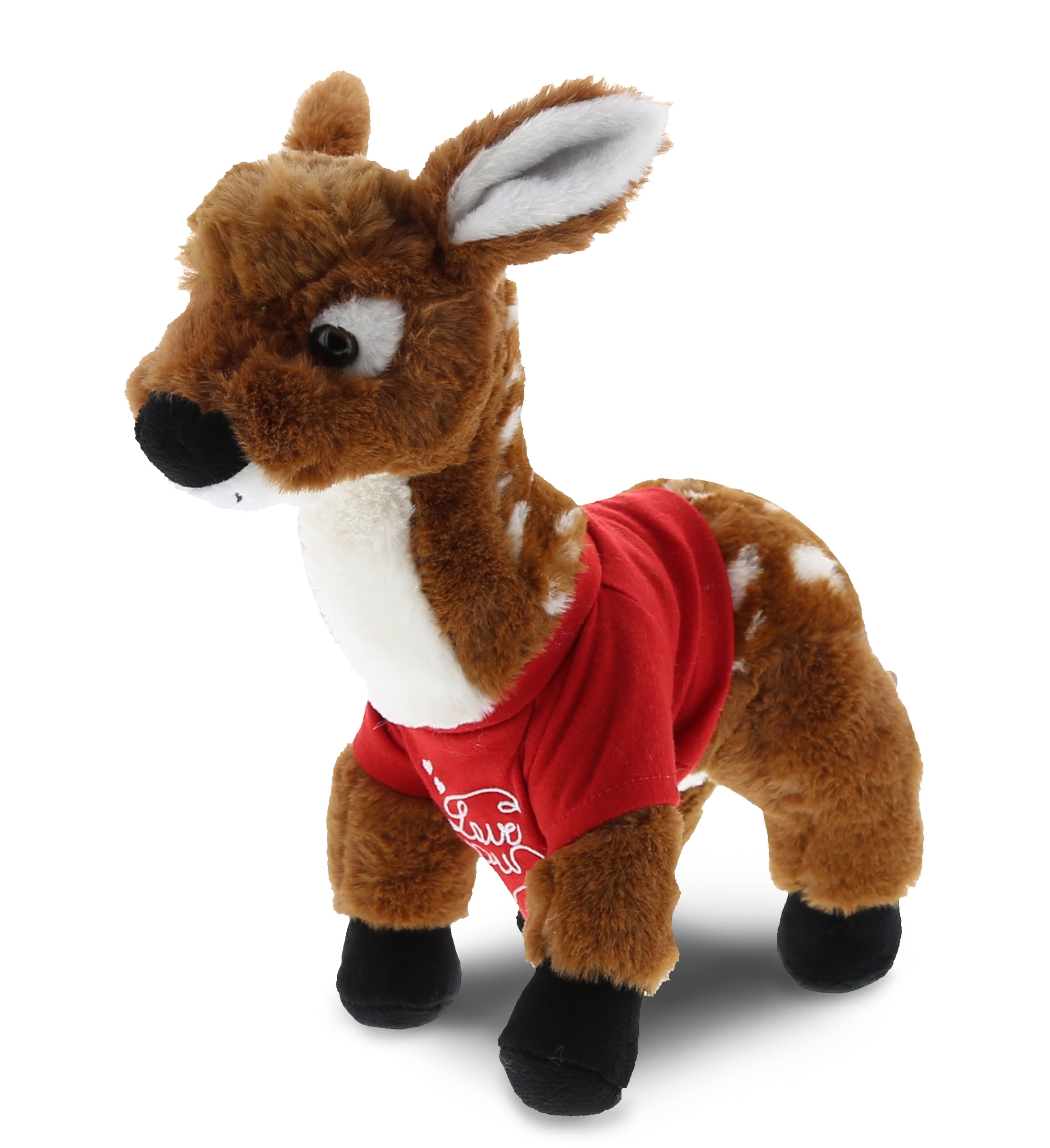 Toys & Games Toys 12.5 In Soft Fur Huggable Large Standing Deer DolliBu ...