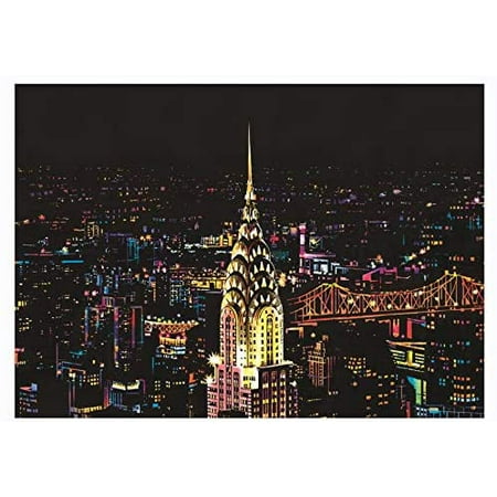 Scratch Art Golden City Night View Scratch Paper Art Scratch Notepad ...