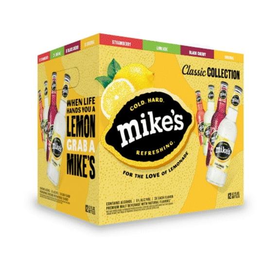 Mike's Harder Lemonade Variety Pack, 12 Pack, 12 fl oz Cans, 8% ABV ...