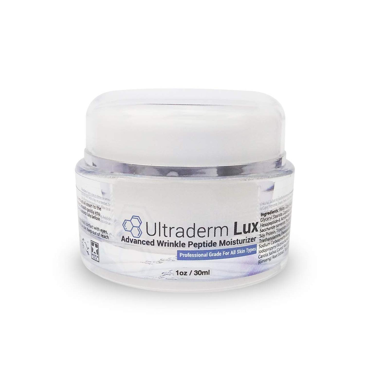 Crema antiarrugas con péptidos avanzados de Ultraderm Lux. Hidratante ...