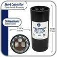 Appli Parts CON-650-110 Motor Start Capacitor 650-780 MFD uF, 110-125 ...