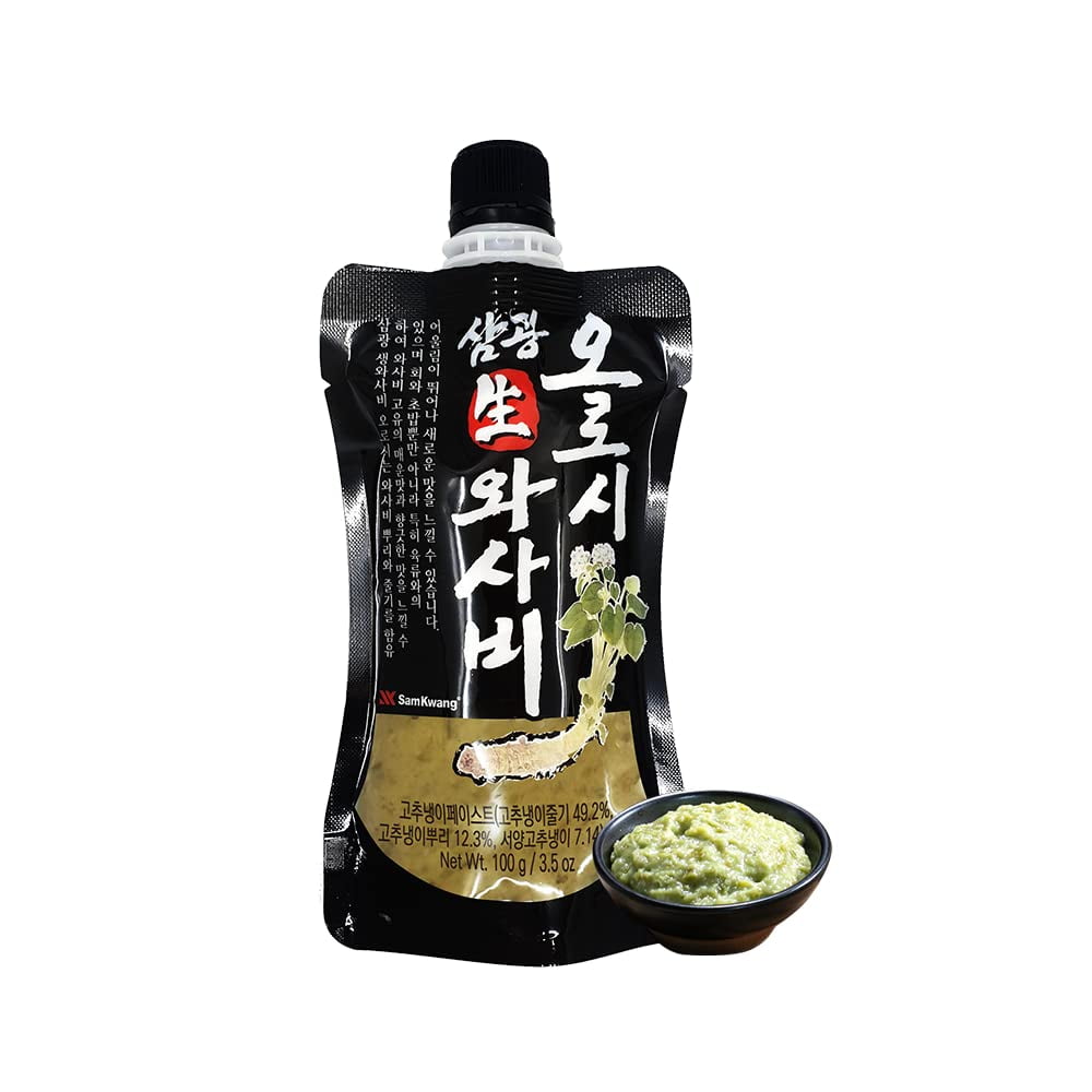 Samkwang Horseradish Paste 3.53 oz (100 g), Seafood Meat Food Sauce ...
