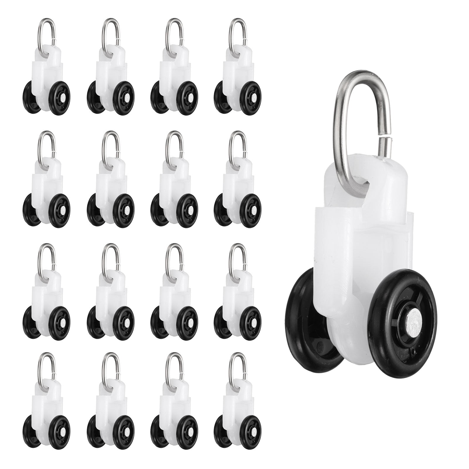 Click here for Uxcell 50pcs Curtain Track Rollers Curtain Rail Pu... prices