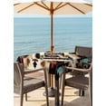 Boho Brown Teal Red Table Cloth Rectangle Outdoor Tablecloth ...