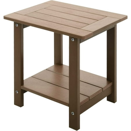 Outdoor Side Table Weather Resistant, Outdoor Rectangular Patio End ...
