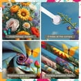 Floral Design Welcome Banner Vintage Border Garden Backdrop Multicolor ...