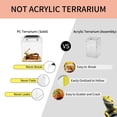 8" x 8" x 11" Reptile Terrarium with Sliding Top Door and Screen ...