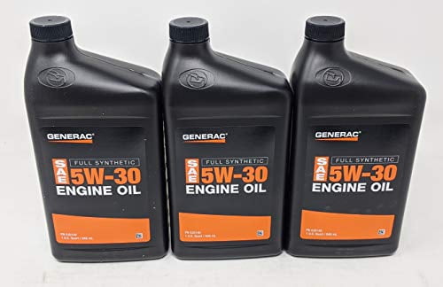 Generac Full Synthetic Motor Oil 5W-30 SN Quart Bottle Part# 0J5140 ...