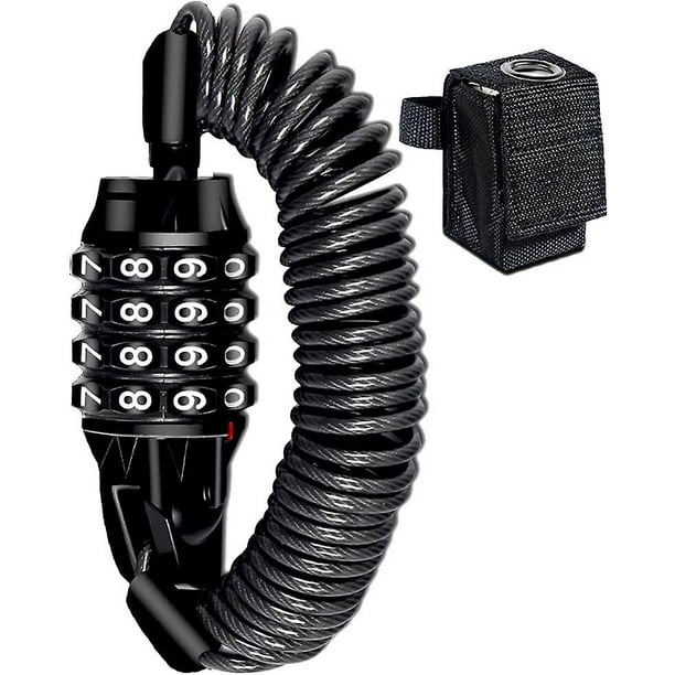 Candado para bicicleta, candado para bicicleta con cable de acero, candado para cadena de ...