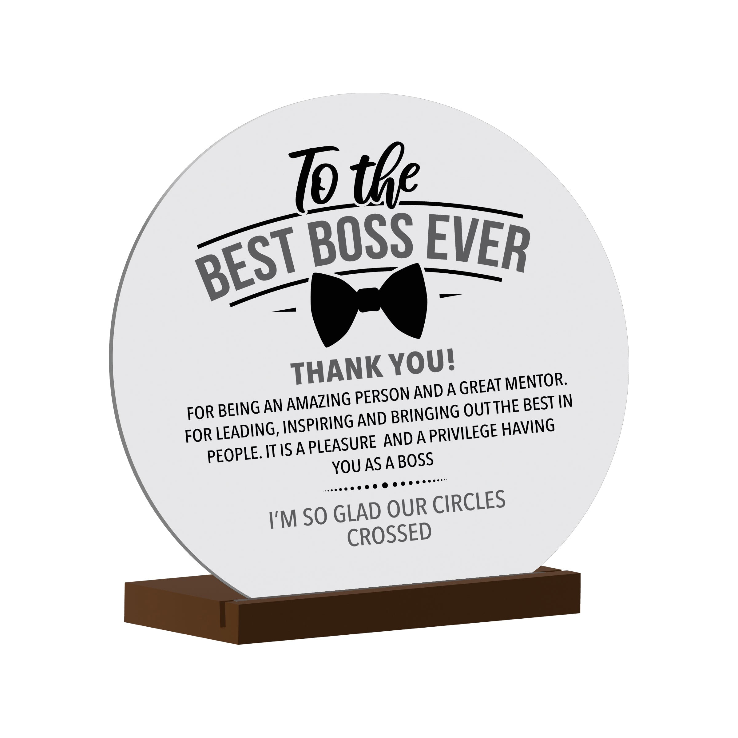 LifeSong Milestones Retirement Gifts for Boss White Sign with Wooden ...