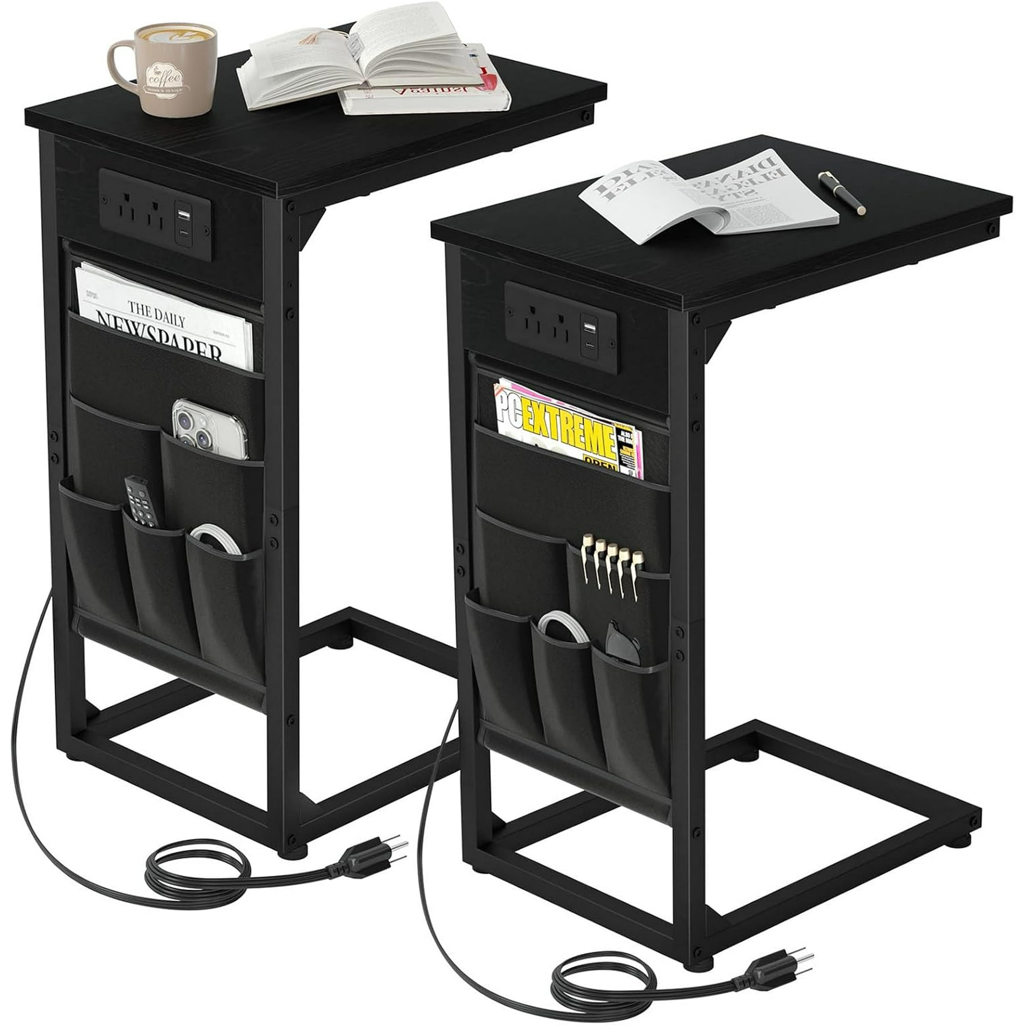 Click here for Nobrand Shaped Coffee Table With Charging Station... prices