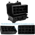Regetek Waterproof Hard Case with Padded Divider & Wheels, 22 x 14 x 10 ...