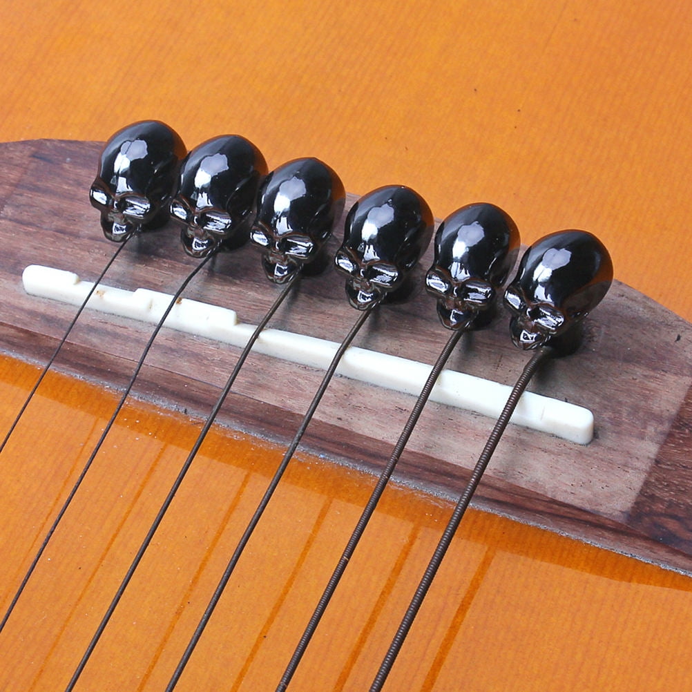 Click here for Oulii 6pcs Guitar Maintenance Skull Bridge Pins Ac... prices