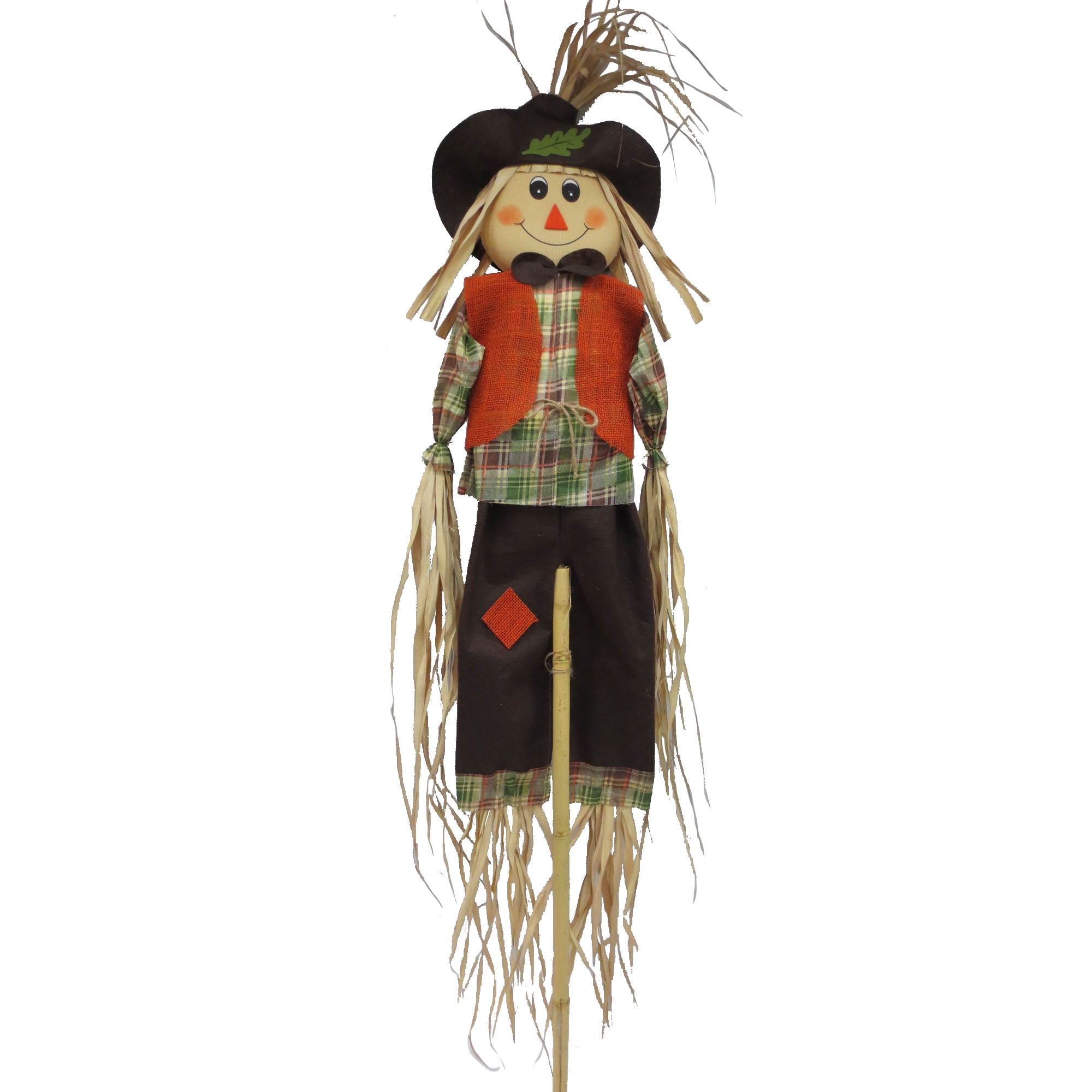 Way to Celebrate Harvest 5-Feet Height Fabric Scarecrow Boy Stake ...