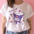 90s Kawaii Kuromi Top Tee Funny Cartoon T Shirt Kuromi Women Manga T ...