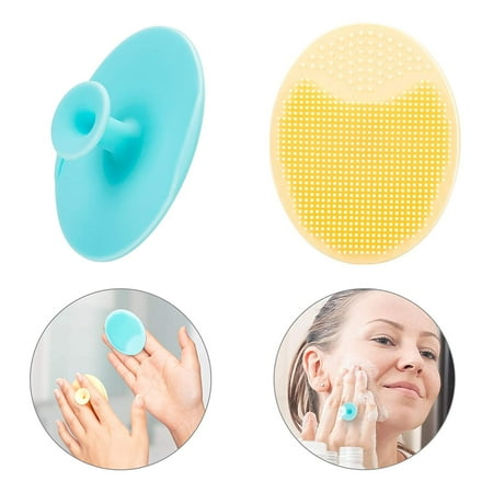 4 Pack Face Scrubber,Soft Silicone Facial Cleansing Brush Face ...