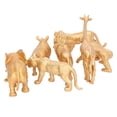Safari Animals Figures Toy Gold Color Wild Zoo Animals Figurines For ...
