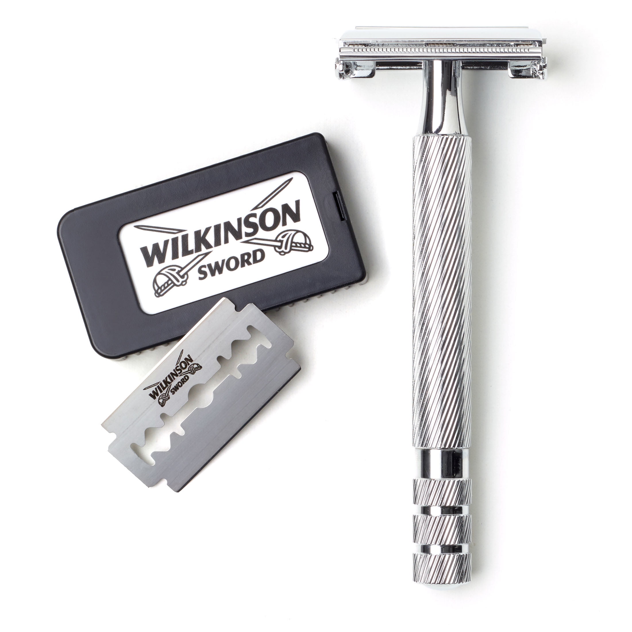 Wilkinson Sword Men’s Double Edge Safety Razor, 1 Handle + 5 Refills ...
