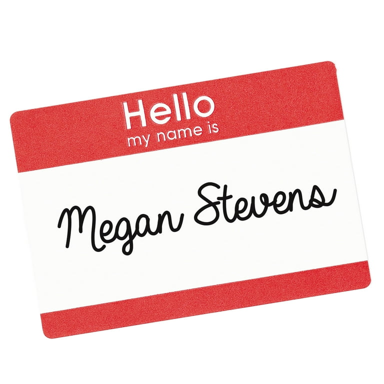 Avery Name Badges Red Border Avery Hello My Name Is Name Tags 05140 2