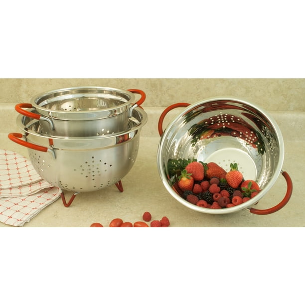 Cook Pro 5qt Heavy Duty Stainless Steel Colander - Walmart.com