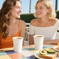 12-ounce white hot drink paper cup - 120 pack - disposable paper coffee ...