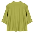 Button Down Shirts for Women Mandarin Collar Short Sleeve Pullover with ...