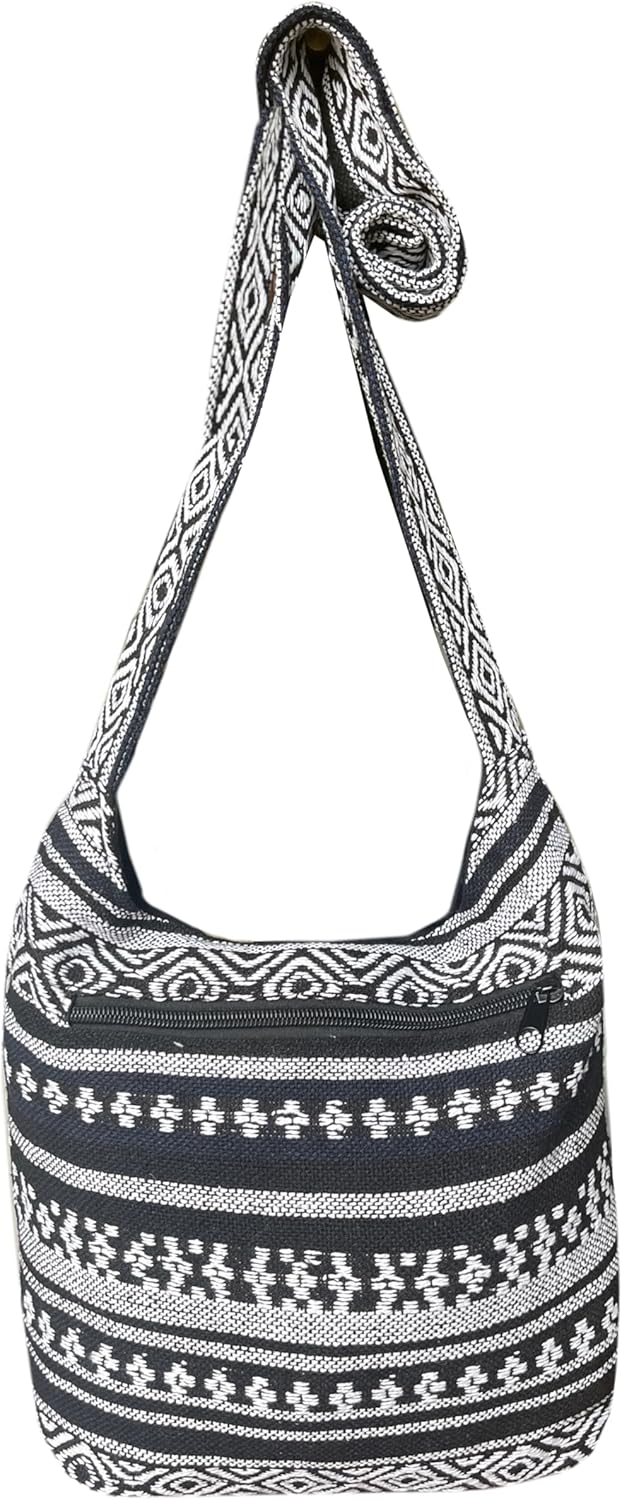 shiyou-Small Aztec Messenger Bag - Handmade Woven Hippie Hobo Shoulder ...