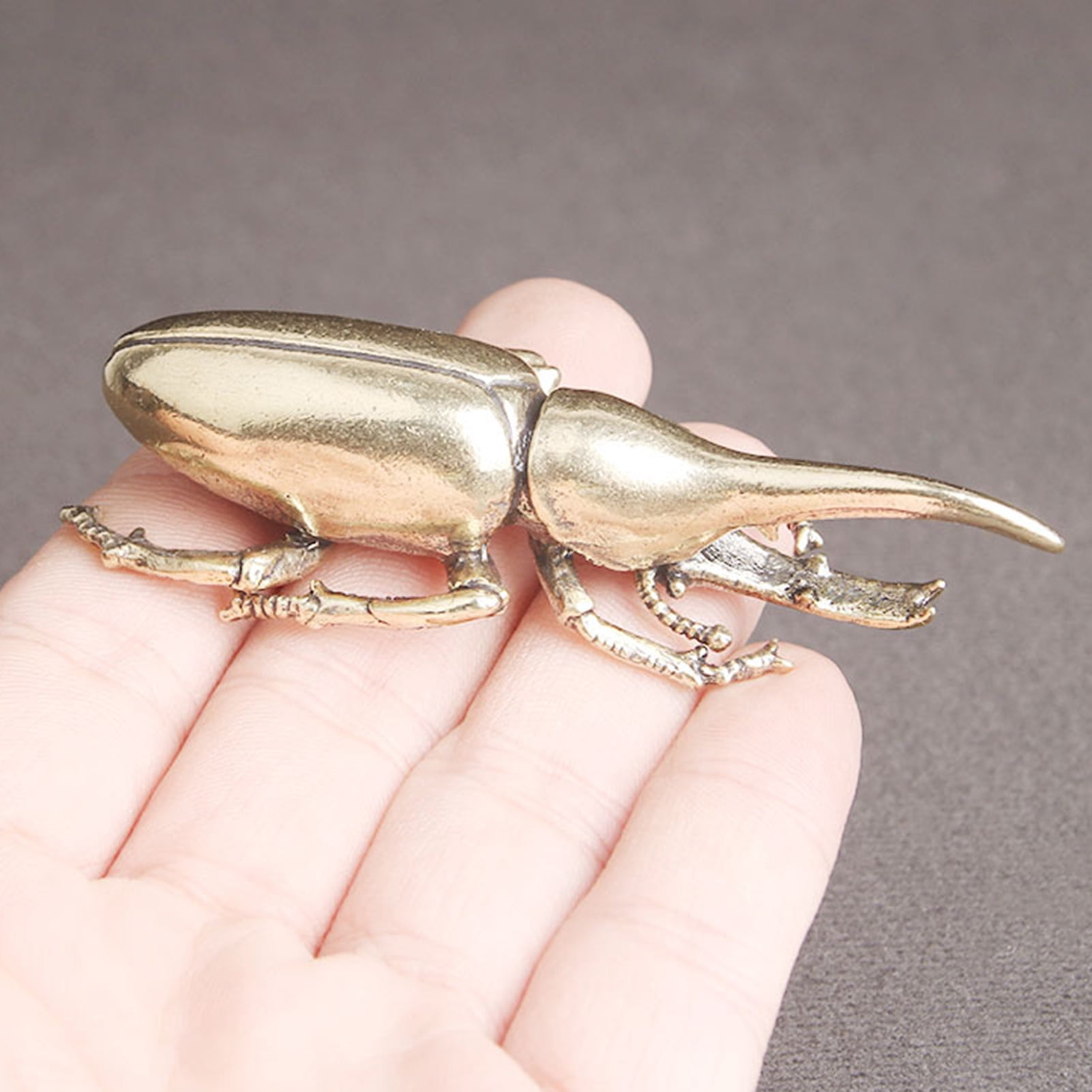 Honrane Beetle Copper Ornament Exquisite Lightweight Beetle Tea Pet ...