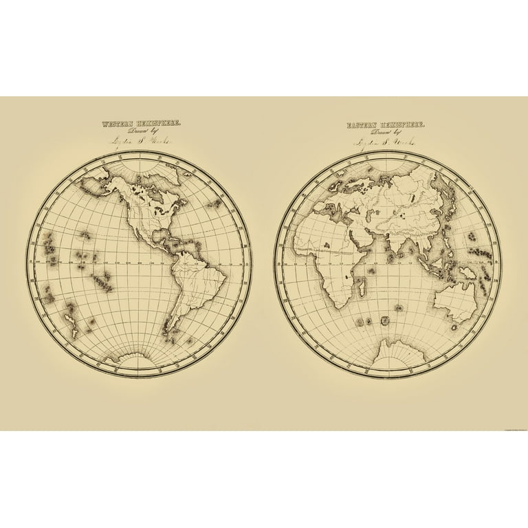 Western Hemisphere Globe Outline