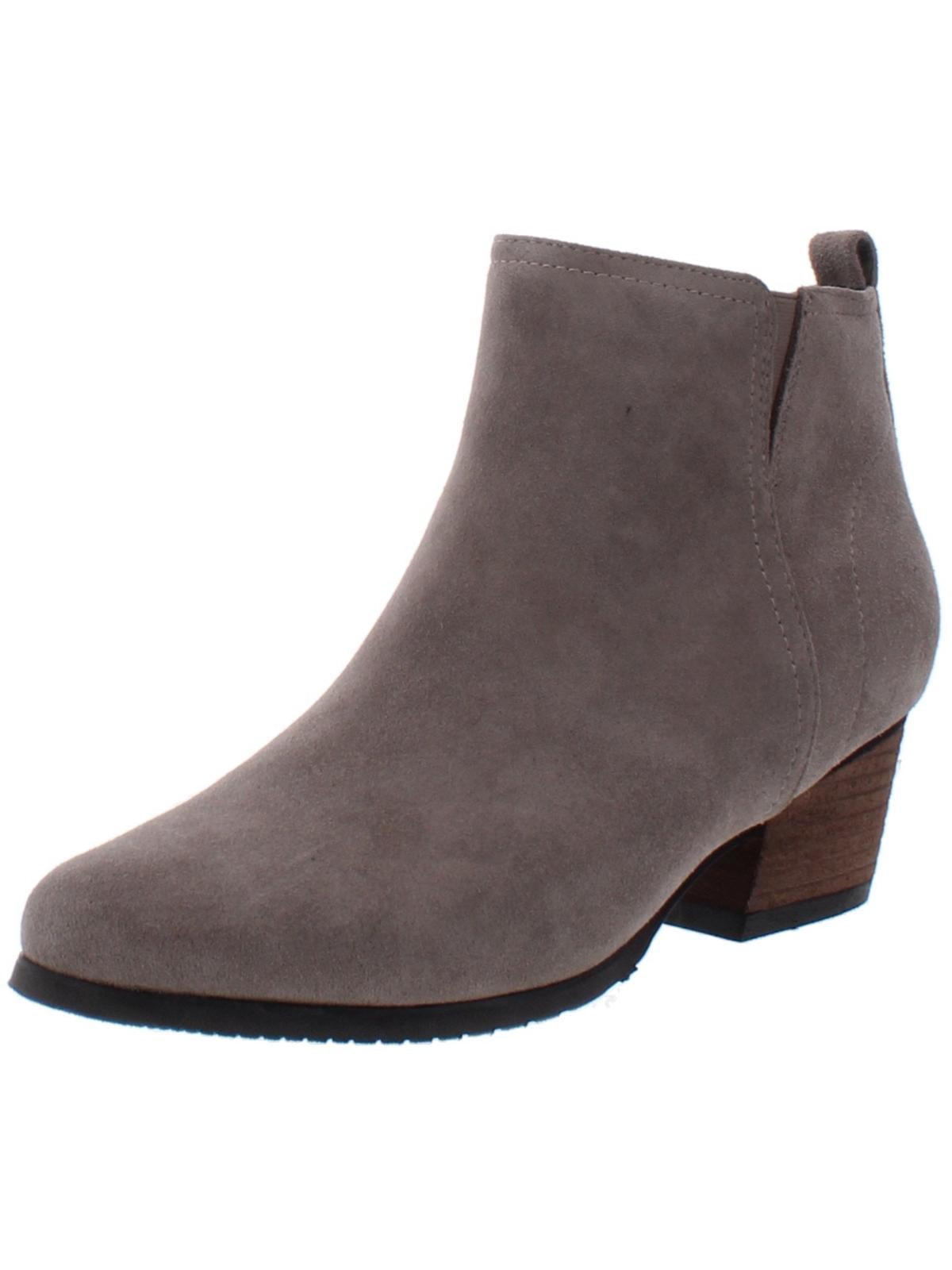 Aqua College Womens Isla Suede Waterproof Ankle Boots Gray 8.5 Medium ...