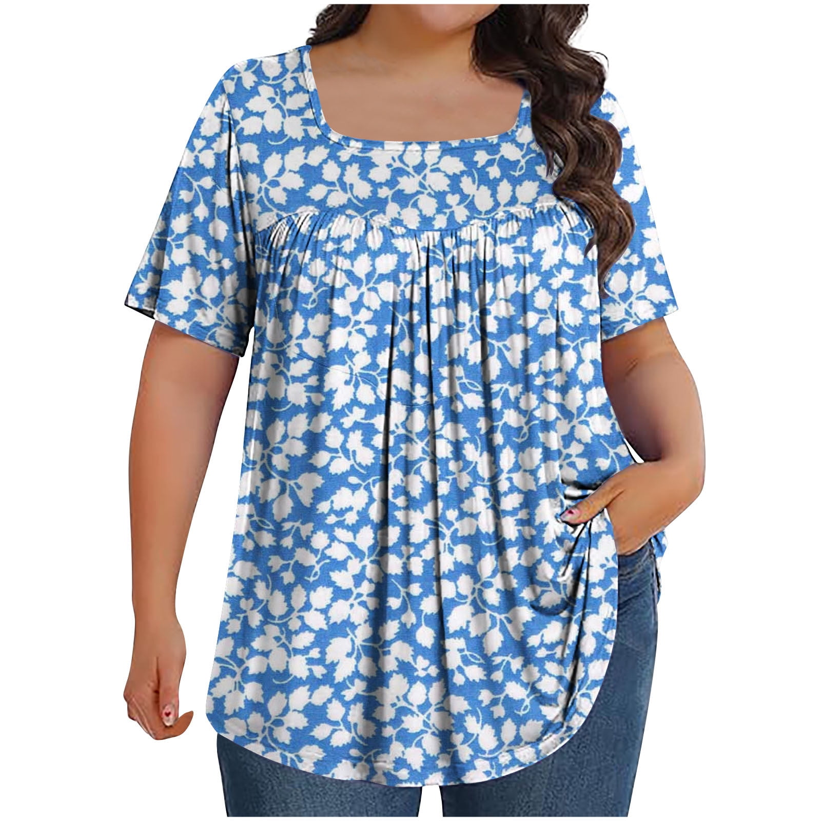 Click here for Summer Savings Clearance! Horkkom Plus Size Tunic... prices