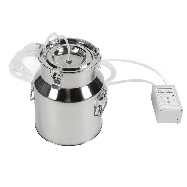 Cow Milker Machine for Cows - 14L Portable Plug in Pulsating Vacuum ...