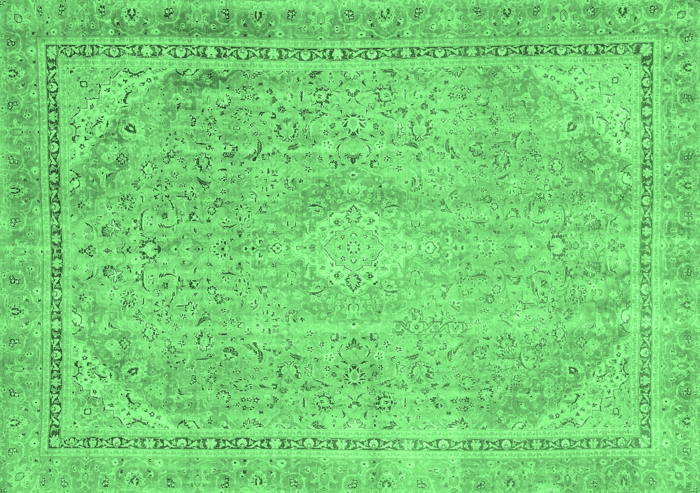 Ahgly Company Indoor Rectangle Abstract Emerald Green Modern Area Rugs ...