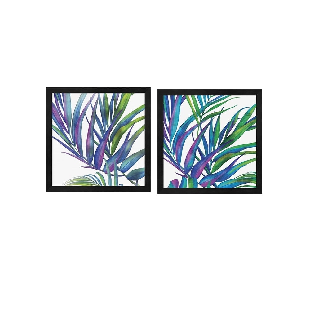 Metaverse Eva Watts 'Colorful Leaves' Framed Art (Set of 2) - Walmart.com
