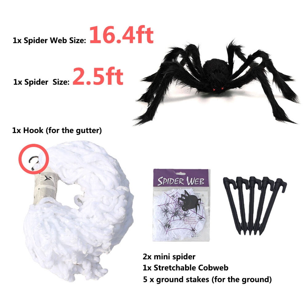 Halloween Spider Web Decor Indoor Yard Giant Triangle Spide Web Or ...