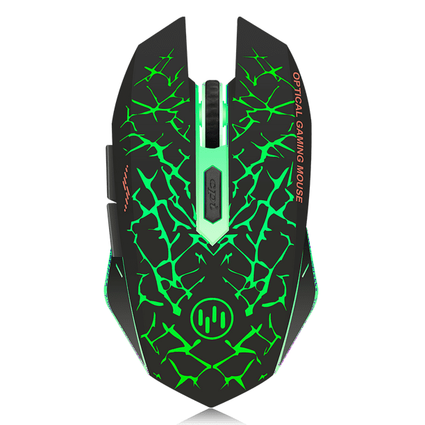 TENMOS Wireless Gaming Mouse Rechargeable Silent Colorful LED Optical ...