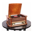 HX Classic Retro LP Vinyl Gramophone Record Player Bluetooth Turntable ...
