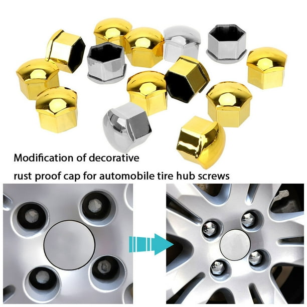 destyer 20 Pieces Universal Car Wheel Replacement Upgrade Nut Covers Vehicle Tire Lug Caps ...