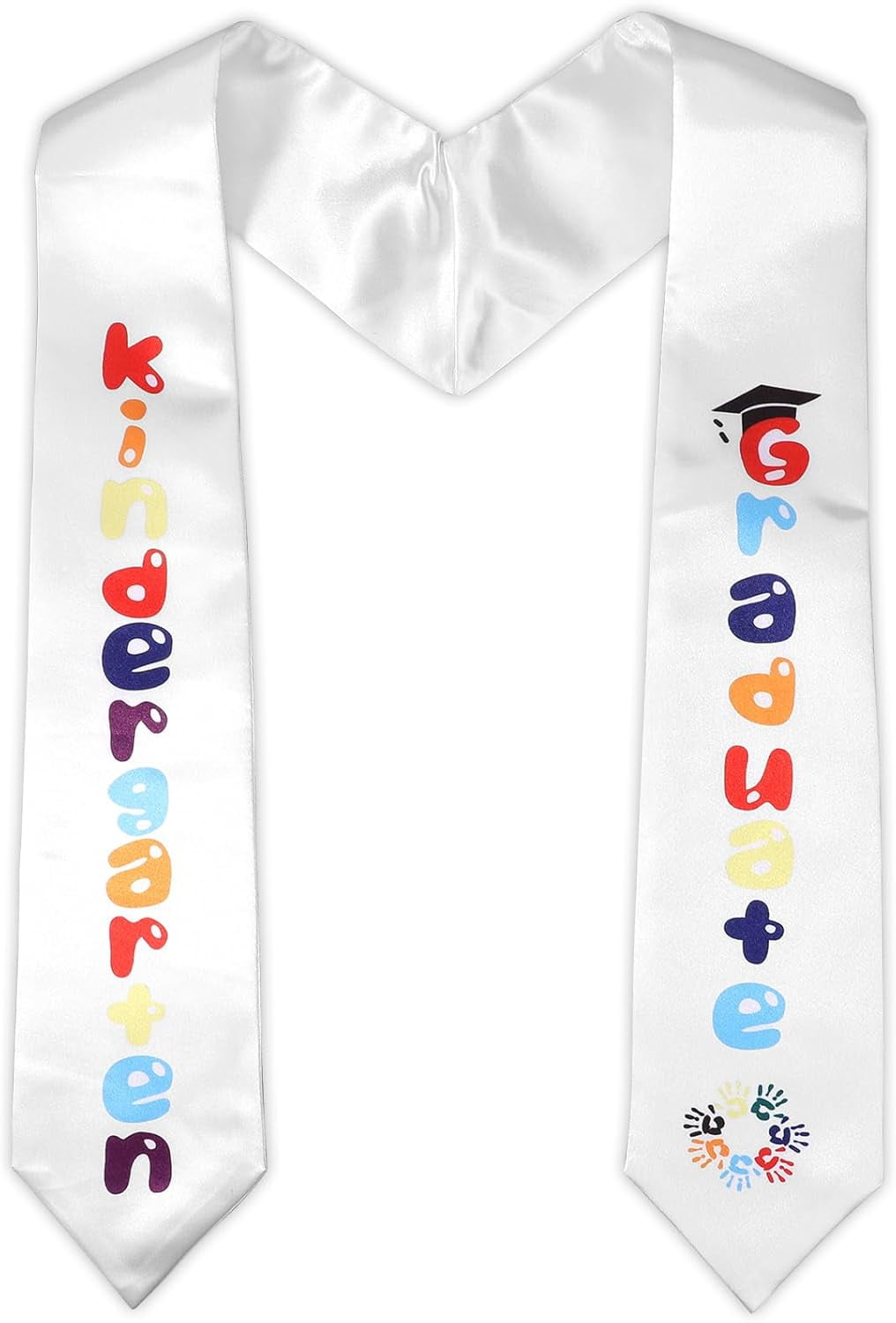 Kids Graduation Stole, Double Sided Shiny Kindergarten Printed Graduate ...
