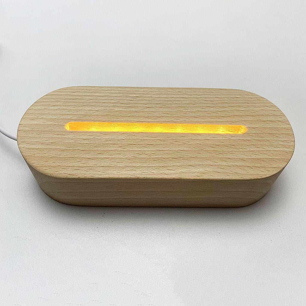 /Cold Lighted Wooden Lamp Holder Crystal Paperweight Ball resin ...