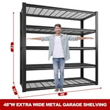 REIBII 48''W Garage Shelving Heavy Duty 2500LBS Adjustable Metal ...