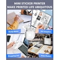 Sticker Printer, TP6 Print Pods Mini Printer, Portable Sticker Maker ...