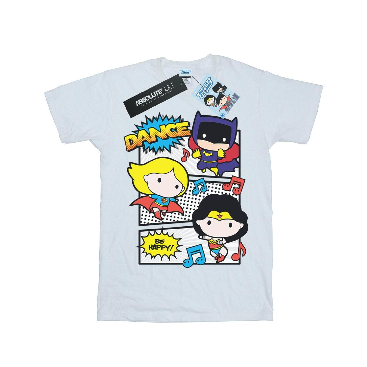 Click here for Dc Comics Girls Chibi Super Friends Dance Cotton T... prices