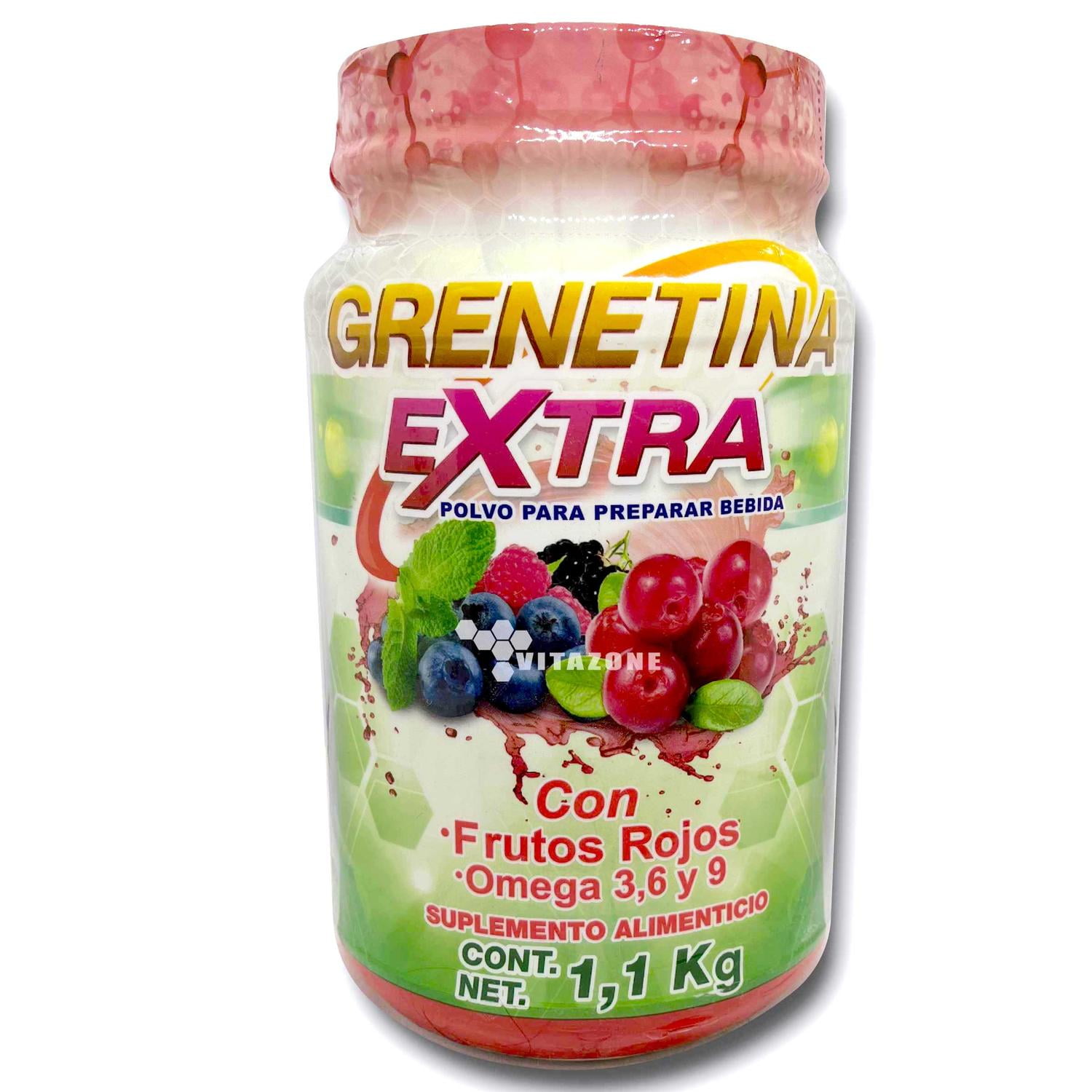 Grenetina Extra Omega 3 6 9 Frutos rojos 1.1 kg Sanabi | Walmart en línea